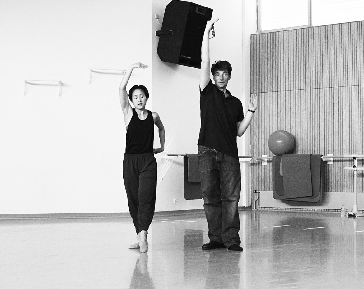 4. Win Sze Chan and Marco Goecke, rehearsal Lonesome George, Ballett am ...